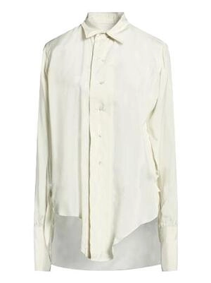 MAISON MARGIELA Oversized Satin Shirt - Grey
