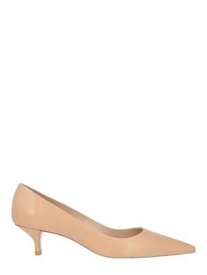 STUART WEITZMAN Stuart Weitzman Leather Pointed Toe Kitten Heel Pumps Pink