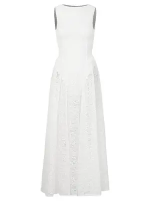 SAME French Lace Midi Dress