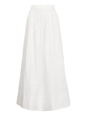SAME Poplin Maxi Skirt - White