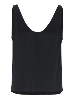 SAME Silk Tank Top - Black