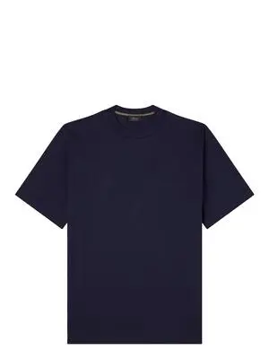 Brioni Cotton-jersey T-shirt - Blue
