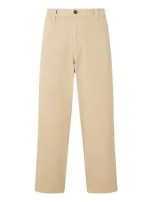 CORRIDOR Wide-leg Cotton-twill Trousers - Beige