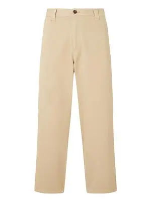 CORRIDOR Wide-leg Cotton-twill Trousers - Neutrals