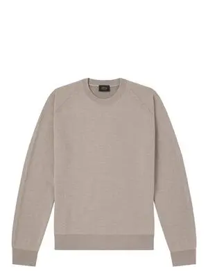 Brioni Cashmere And Wool-blend Sweater - Neutrals