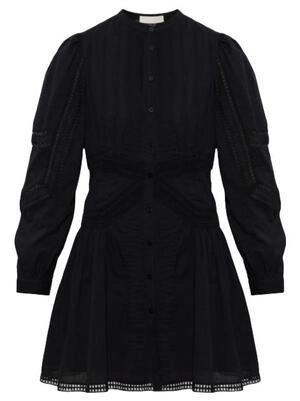 Ulla Johnson Elysia Pintuck Mini Dress - No
