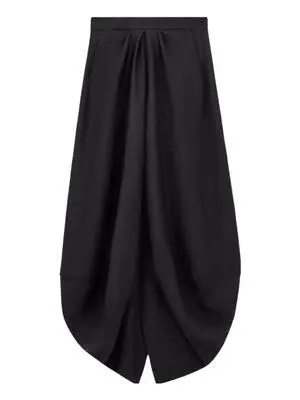 Giorgio Armani Draped Midi Skirt - Black