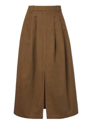JOSEPH Kharis Midi Skirt With Belt Loops - Brown