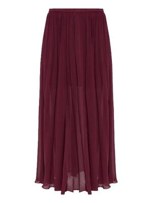 ANINE BING Pleated Tulle Skirt - Red