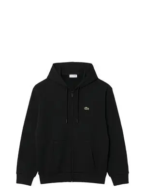 Lacoste Full-zip Hooded Sweatshirt - Black