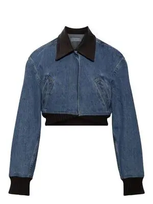 IRO PARIS Denim Jacket With Lapel Collar - Blue