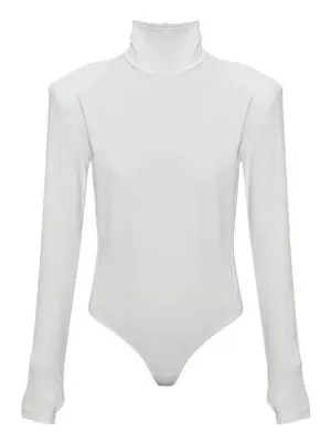 IRO PARIS Long-sleeve High Neck Bodysuit - White