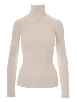 Elisabetta Franchi Elisabetta Franchi Logo Plaque High-Neck Jumper No