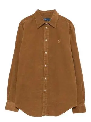 Polo Ralph Lauren Corduroy Embroidered Pony Shirt - Brown