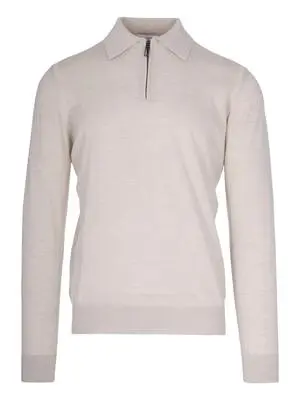 PAOLO PECORA Paolo Pecora Zip-Fastening Wool Polo Shirt No