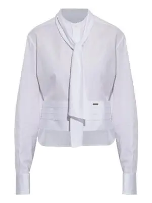 Dsquared2 Long Sleeve Shirt With Button Cuffs - White