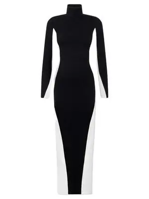 Dsquared2 Long Sleeve Maxi Dress - Black