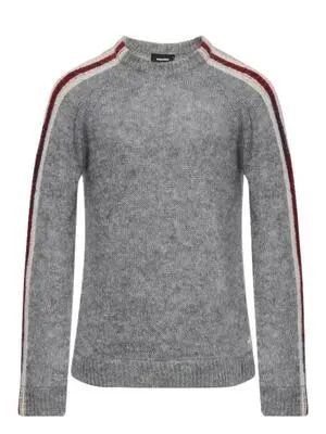 Dsquared2 Long-sleeve Sweater With Ribbed Accents - Grey