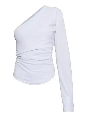 Dsquared2 One-shoulder Long-sleeved Top - White