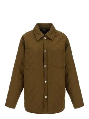 A.p.c. Georges Quilted Jacket - Green