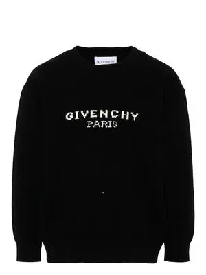 Givenchy Logo Intarsia Sweater - Black