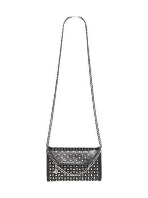 Stella McCartney Studded Chain Shoulder Bag - Black