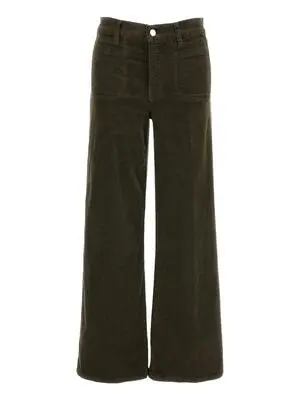 FRAME Flared-leg Corduroy Trousers - Green
