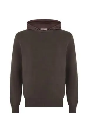 Herno Long-sleeve Hooded Sweatshirt - Black