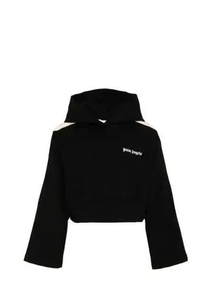 PALM ANGELS Palm Angels Long Sleeve Cropped Hoodie