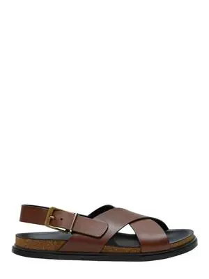 THE ROW Crossover Strap Buckle-fastening Sandals - Garnet