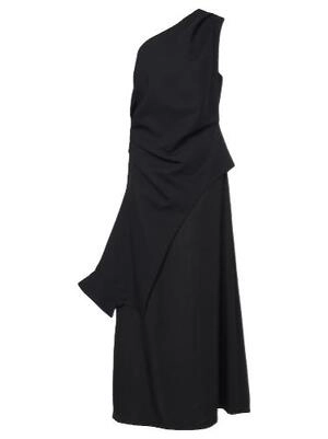 RÓHE One-shoulder Layered Sculptural Dress - Black