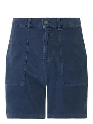 CORRIDOR Wide-leg Corduroy Shorts - Blue