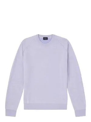 Brioni Cashmere And Wool-blend Sweater - Blue