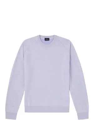 Brioni Cashmere And Wool-blend Sweater - Blue