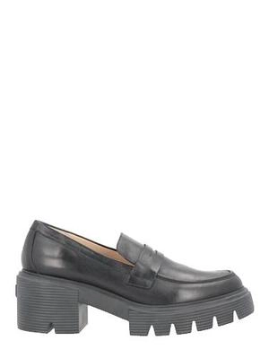 STUART WEITZMAN Leather Chunky Loafers - Black
