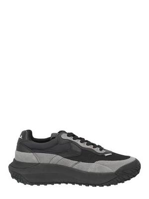 VOILE BLANCHE Leather And Textile Fiber Sneakers - Grey