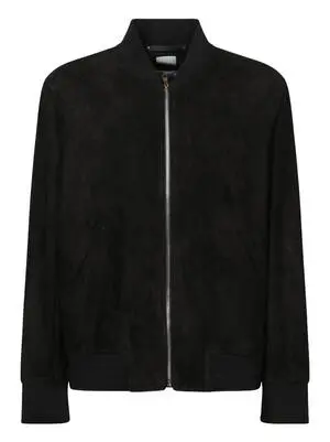 Paul Smith Zip-up Long-sleeved Bomber Jacket - Black