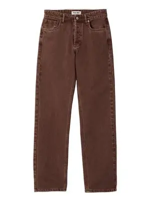 MIU MIU Miu Miu Mid-Rise Straight-Leg Jeans