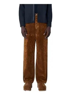 Dries Van Noten Straight Leg Pants - Brown