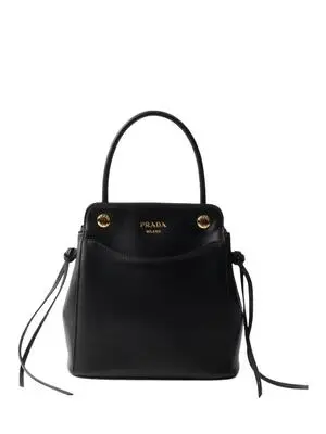 Prada Mini Leather Handbag - Black