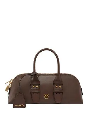 Pinko Small Escape Bowling Bag - Brown