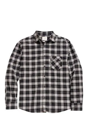 Billy Reid Billy's Plaid John T Shirt - Black