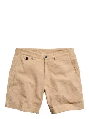 Billy Reid Slub Cotton Moore Short - Tan