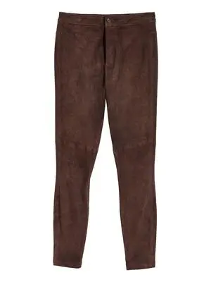 BILLY REID Billy Reid Stretch Suede Fly Front Legging