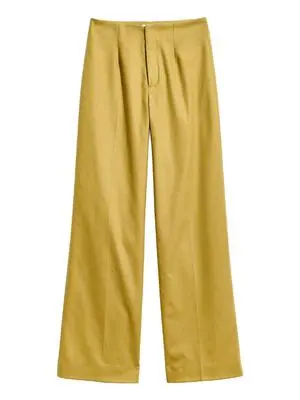 Billy Reid Hollywood Wide Leg Trousers - Chartreuse
