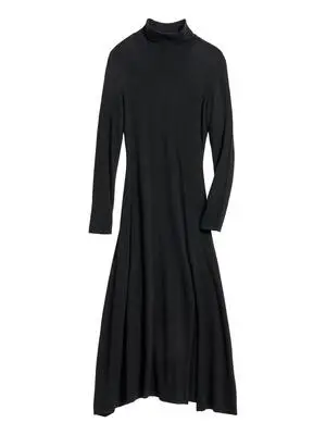 Billy Reid Wool Turtleneck Contour Sweater Dress - Black
