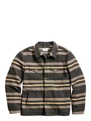 Billy Reid Heirloom Stripe Woodsman Jacket - Asphalt Multi