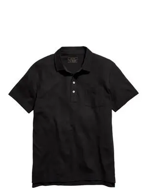 Billy Reid Pique Pensacola Polo - Black