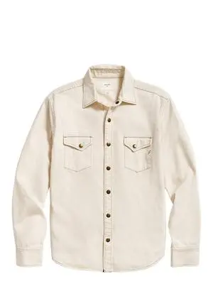 Billy Reid Shoals Twill Shirt - Cream