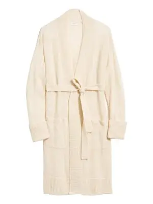 Billy Reid Cardigan Coat With Shawl Collar And Belt - Ivory